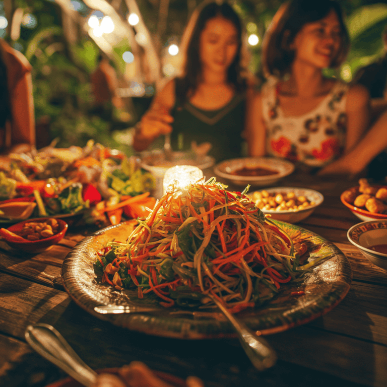 Authentic Thai Green Papaya Salad - Easy Som Tum Recipe