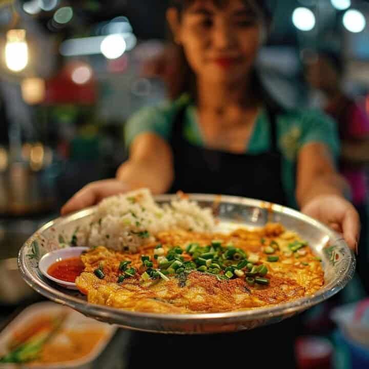 Thai Omelet (Kai Jiao) - Susie Cooks Thai