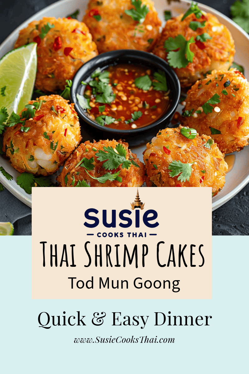 Thai Shrimp Cakes (Tod Mun Goong) - Susie Cooks Thai